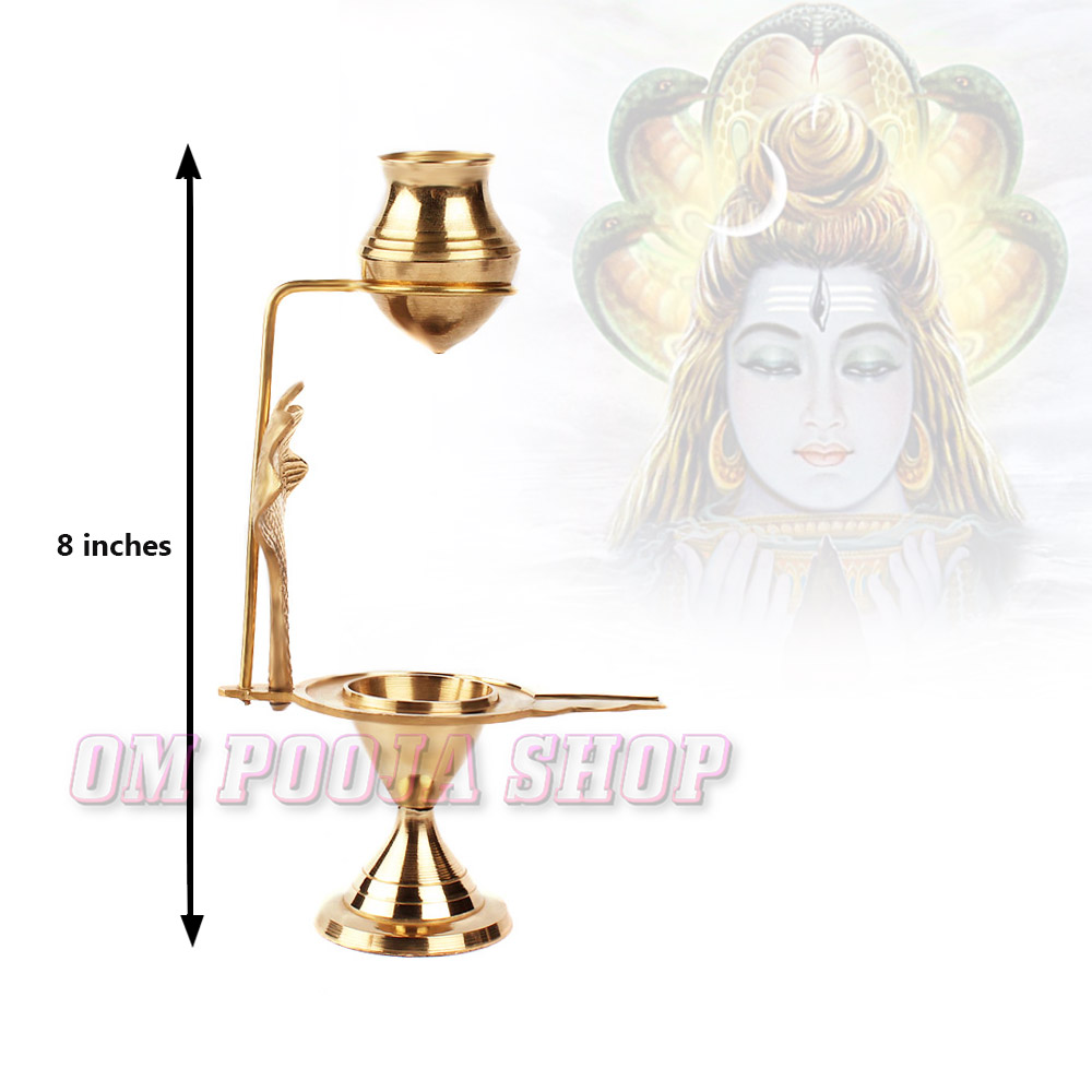 Yoni Base with Nagaraj and Abhishek Pot in Brass get online at best ...