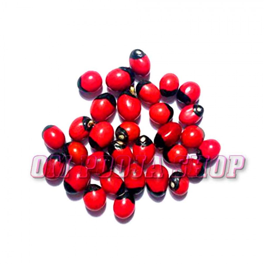 Red Gunja / Chirmi Beads Buy online for worship from India