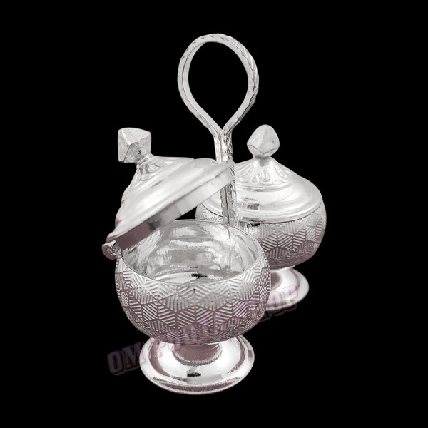 Silver KumKum Containers