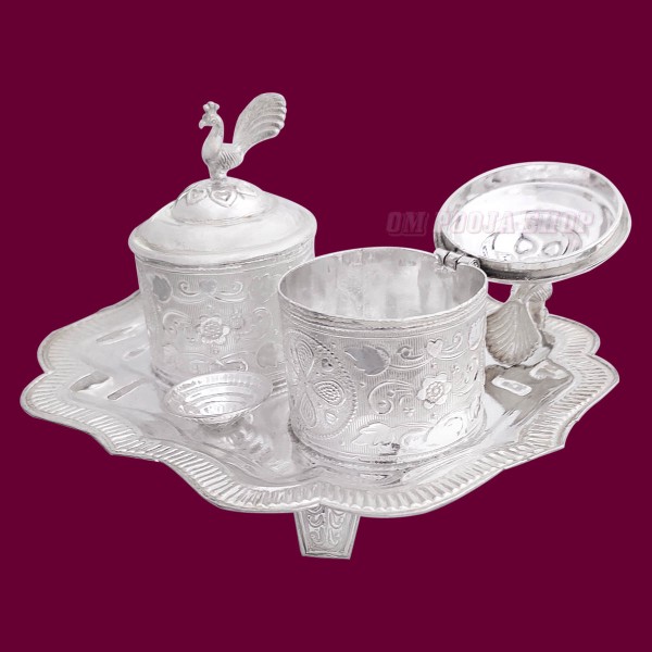 Silver KumKum Containers